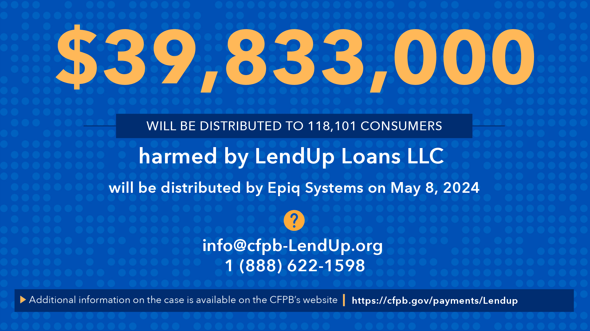 CFPB to distribute nearly $40 million to consumers misled by fintech company LendUp Loans ...