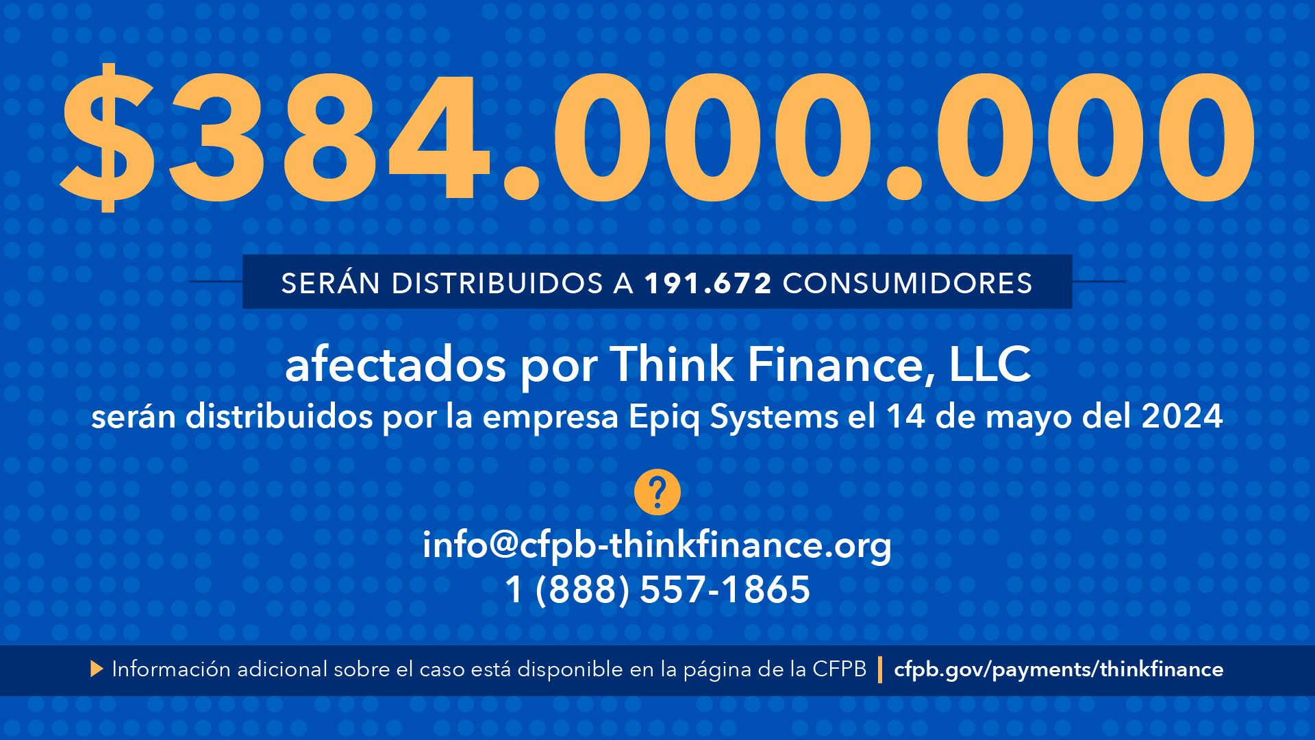 CFPB distribuirá $384 millones a consumidores | Oficina para la ...